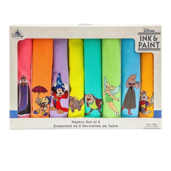 Disney | Kitchen | Disney Parks Ink Paint Mickey Tinker Bell Dumbo Mr ...
